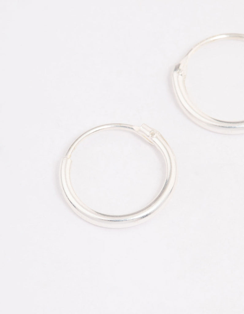 Sterling Silver Hoop Earrings 10mm - Lovisa