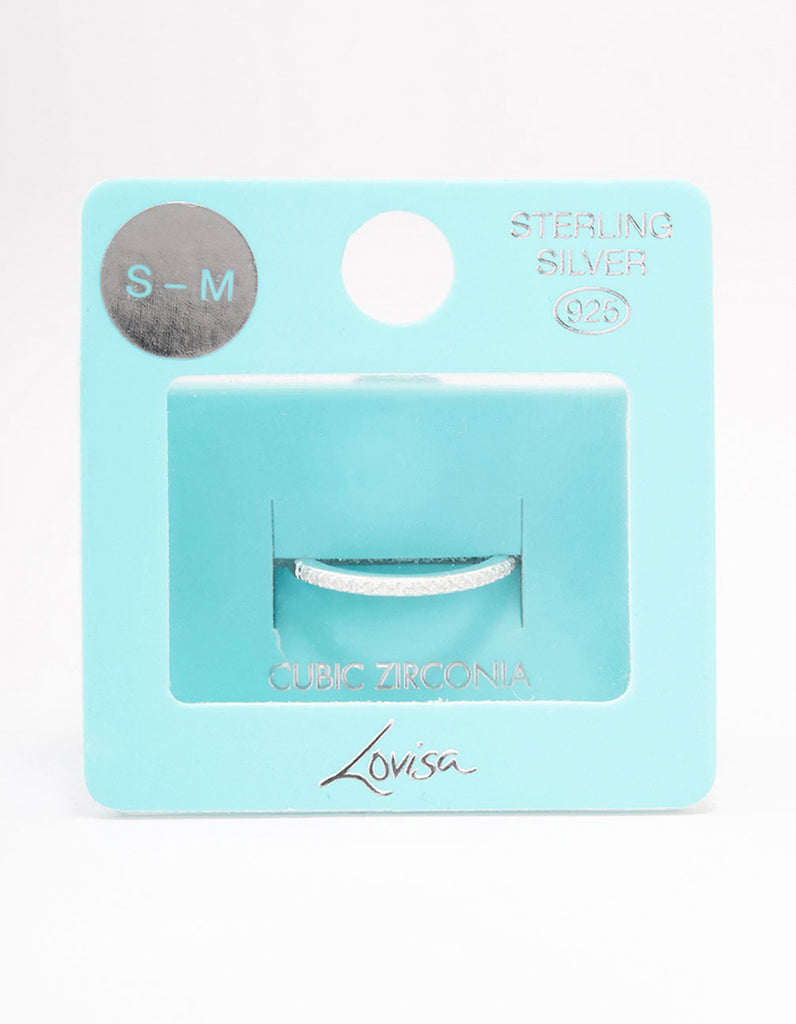 Sterling Silver Cubic Zirconia Pave Ring - Lovisa