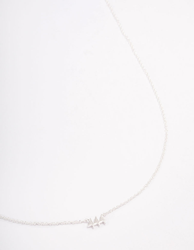 Sterling Silver 444 Angel Number Pendant Necklace - Lovisa