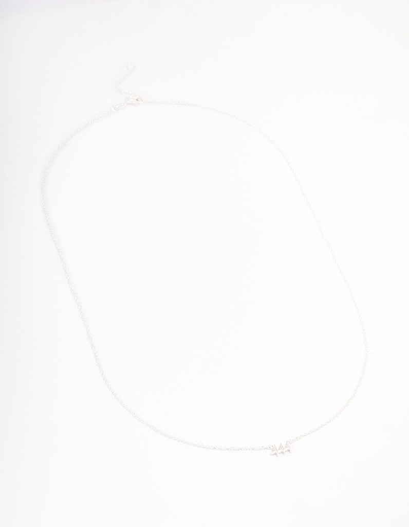 Sterling Silver 444 Angel Number Pendant Necklace - Lovisa