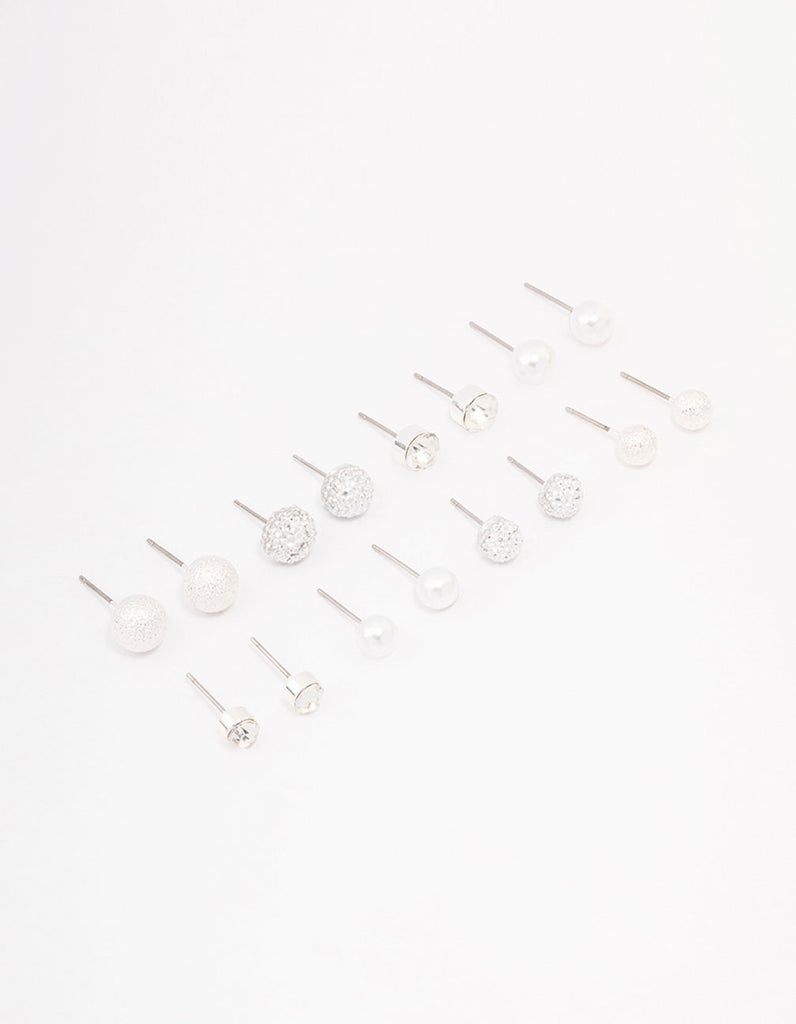 Silver Pearl Jelly Earring 8-Pack - Lovisa
