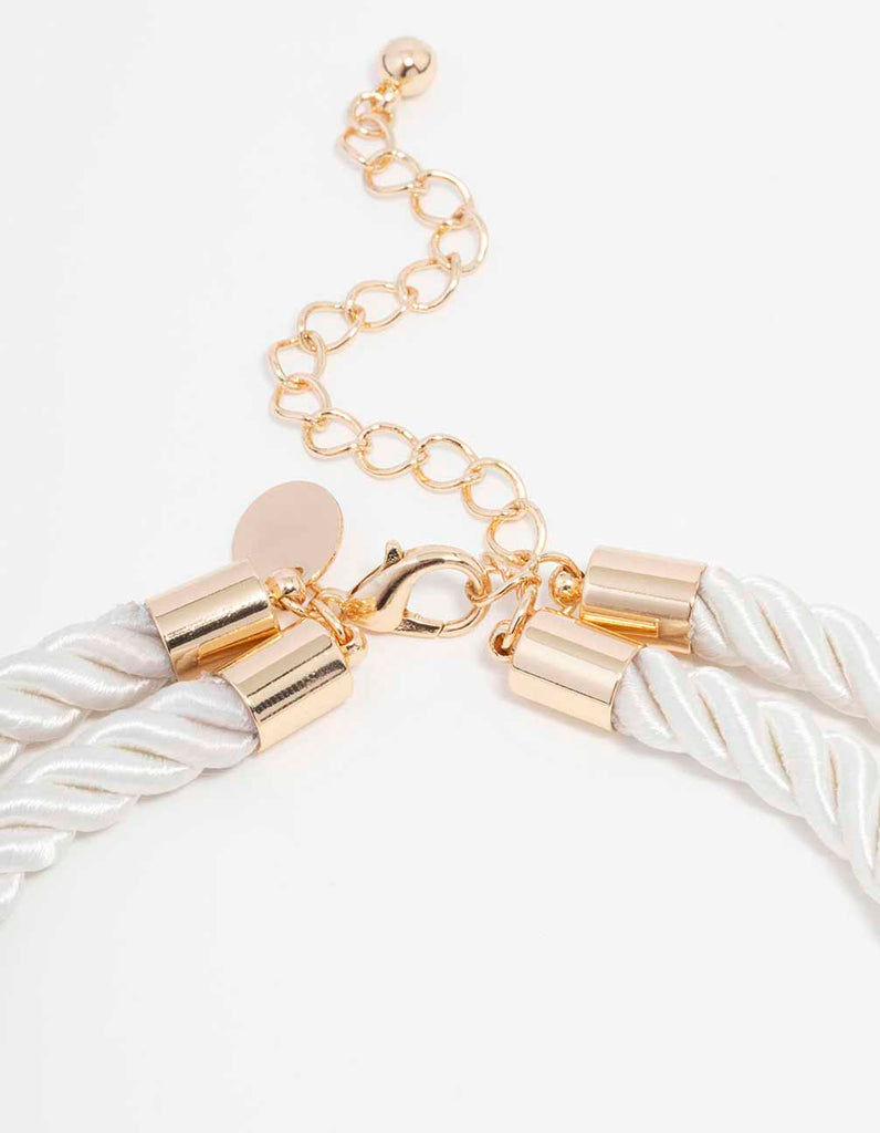 Mixed Rope Oval Textured Necklace - Lovisa
