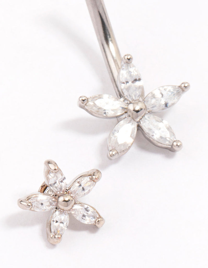 Surgical Steel Double Daisy Belly Piercing - Lovisa