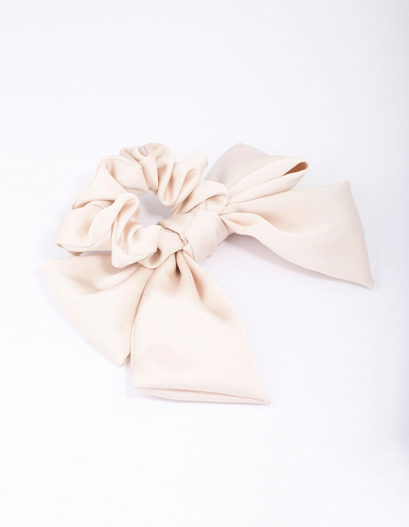 Natural Coloured Bow Hair Scrunchie - Lovisa
