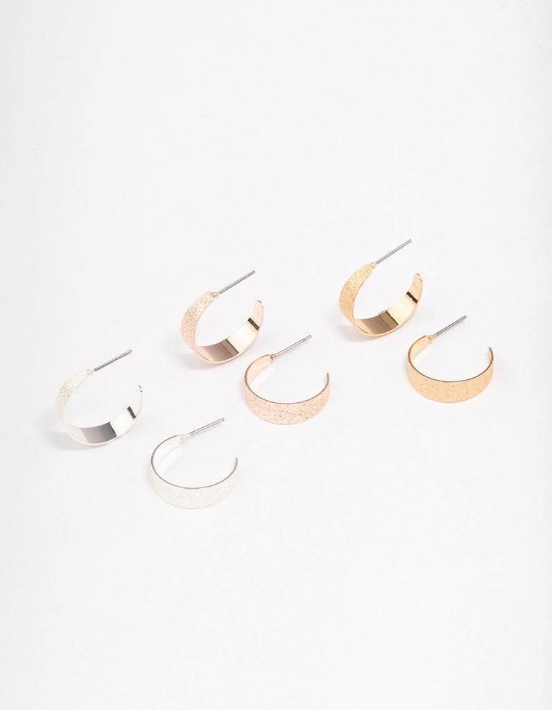 Gold & Silver Solid Hoop Earring 3-Pack - Lovisa