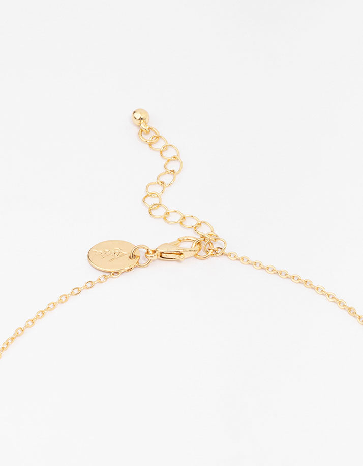 Gold Plated Diamante Capsule Shard Pendant Necklace - Lovisa