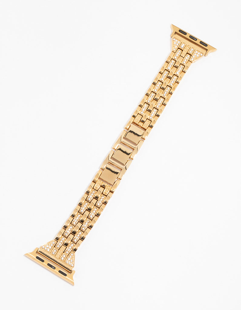 Gold Diamante Chain Watch Band 38/40/41 mm - Lovisa