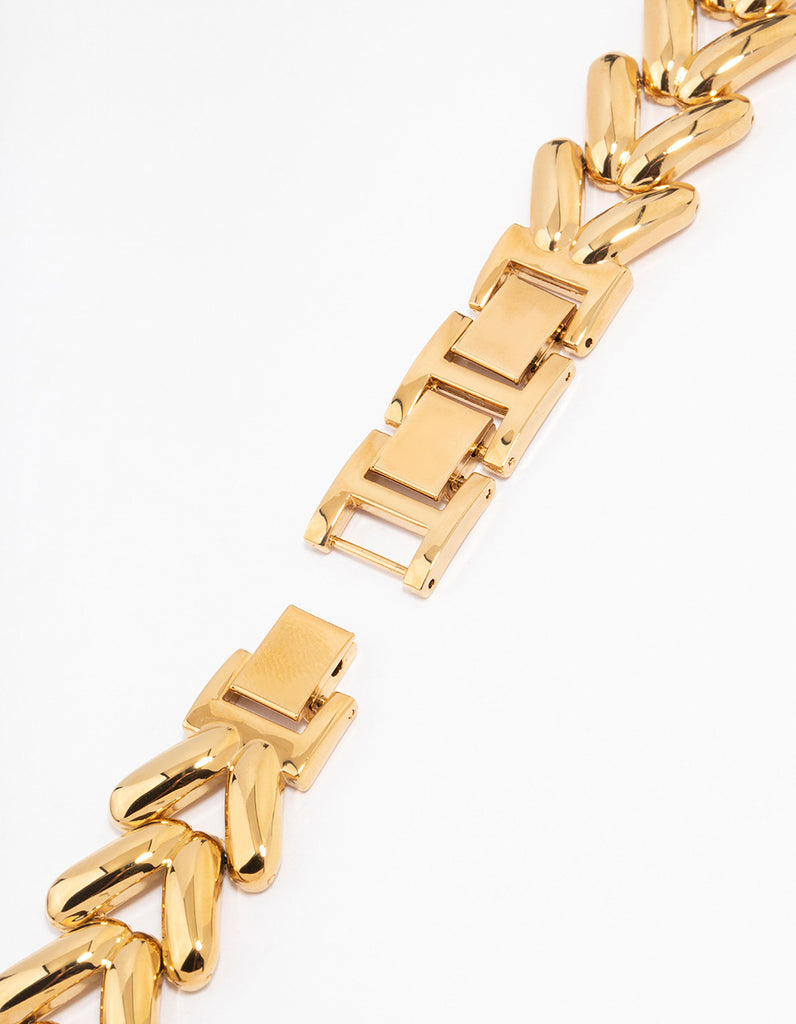 Gold Chunky Chain Watch Strap 42/44/45 - Lovisa