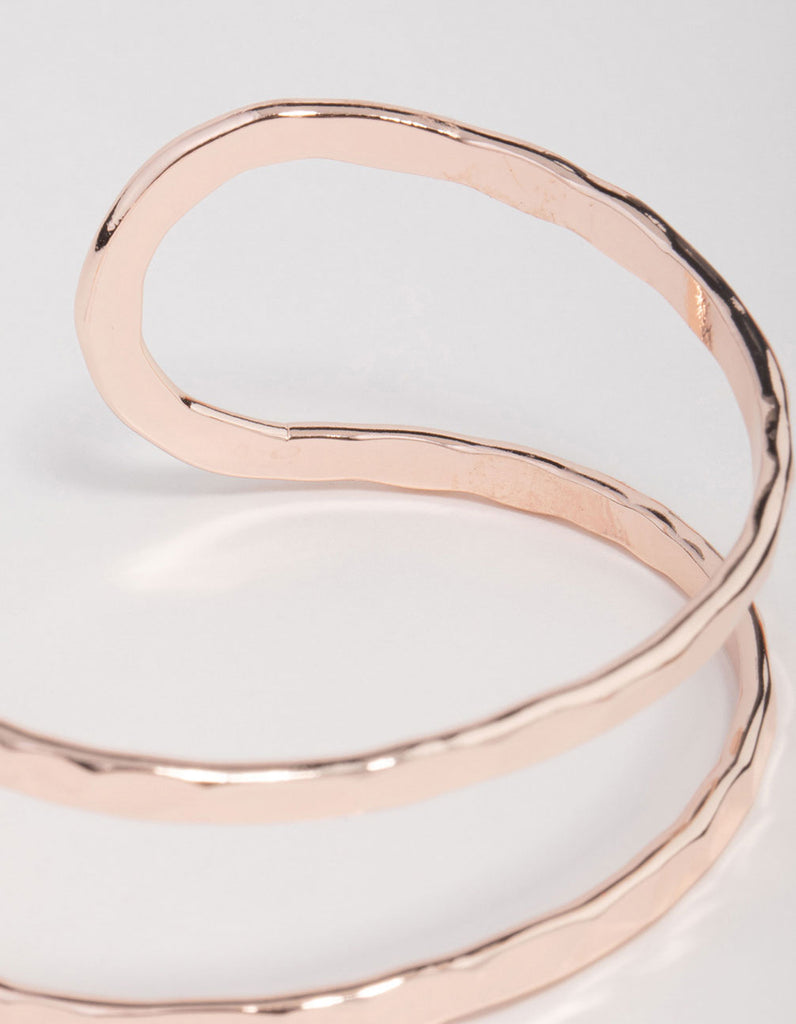 Rose Gold Open Outline Wrist Cuff - Lovisa