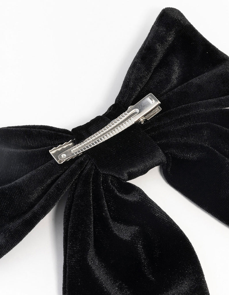 Medium Relaxed Velvet Bow clip - Lovisa