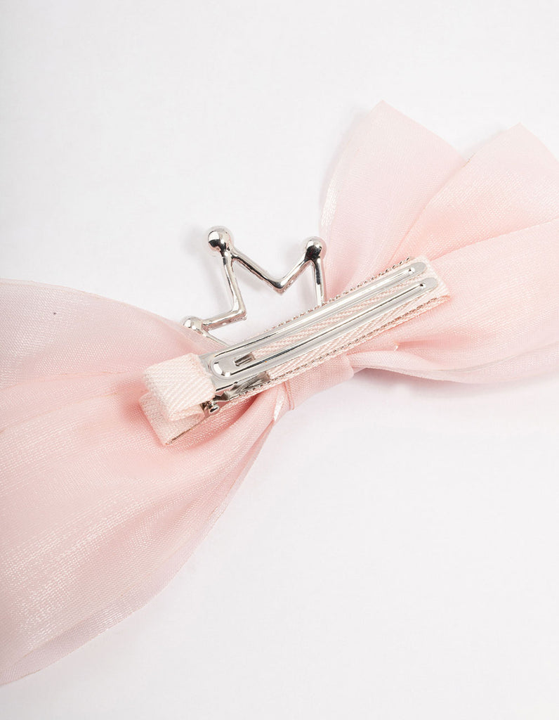 Kids Mixed Pink Tiara Bow Clip - Lovisa