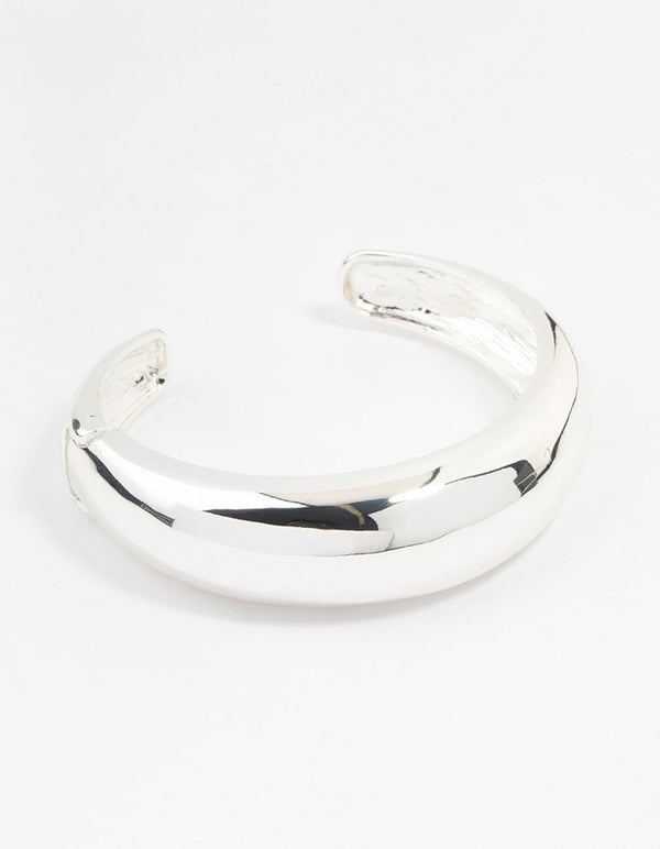 Silver Plated Round Wrist Cuff - Lovisa