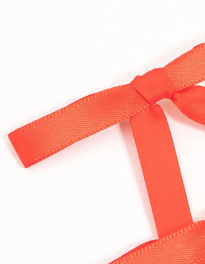 Mini Red Satin Bows 4-Pack - Lovisa