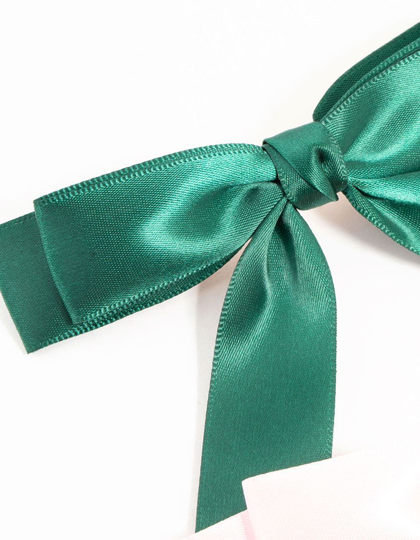 Green & Pink Double Loop Bows 2-Pack - Lovisa