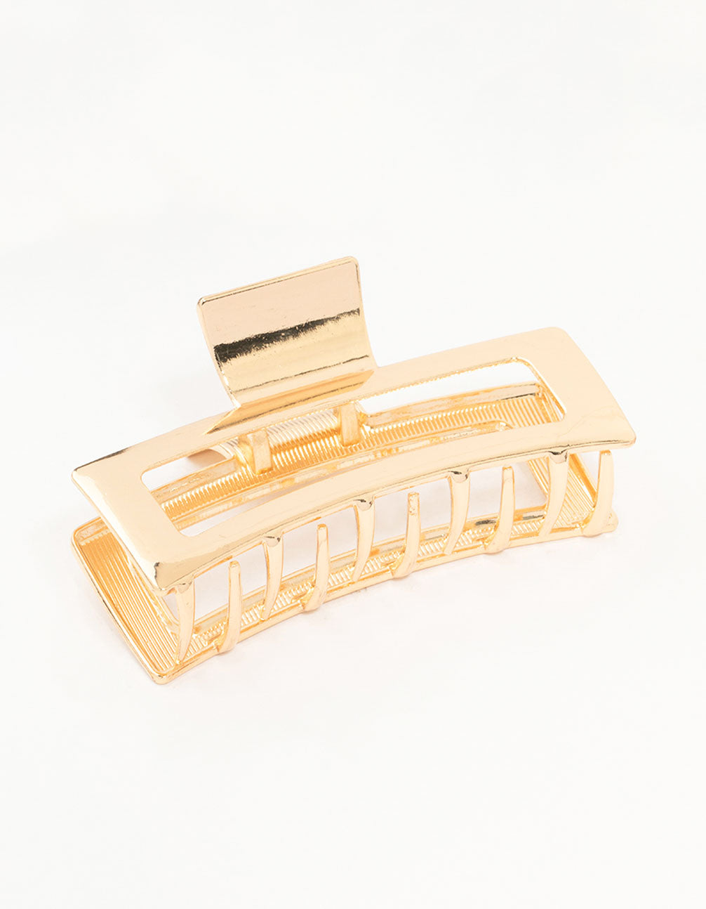 Gold Open Rectangle Hair Claw Clip - Lovisa