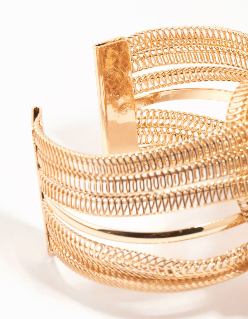 Gold Chain Knotted Wrist Cuff - Lovisa