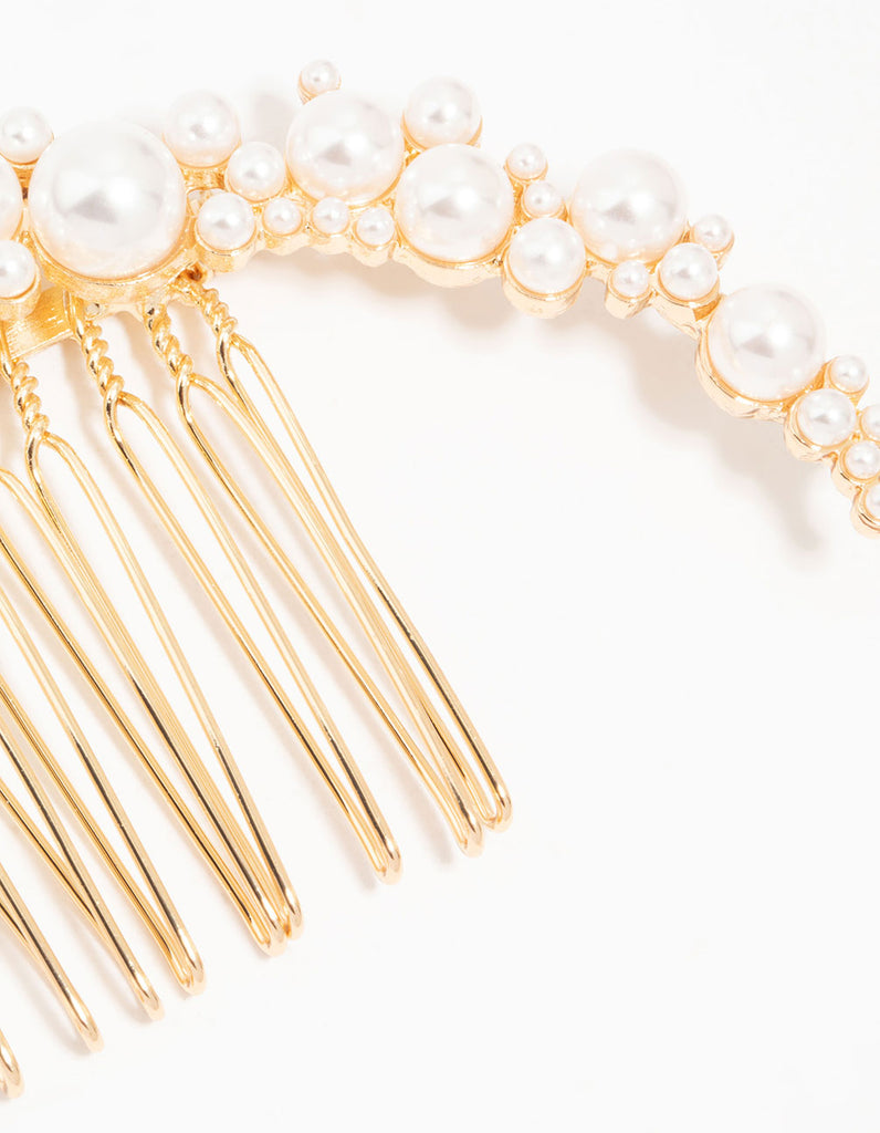 Pearl Cluster U Shape Hair Comb - Lovisa