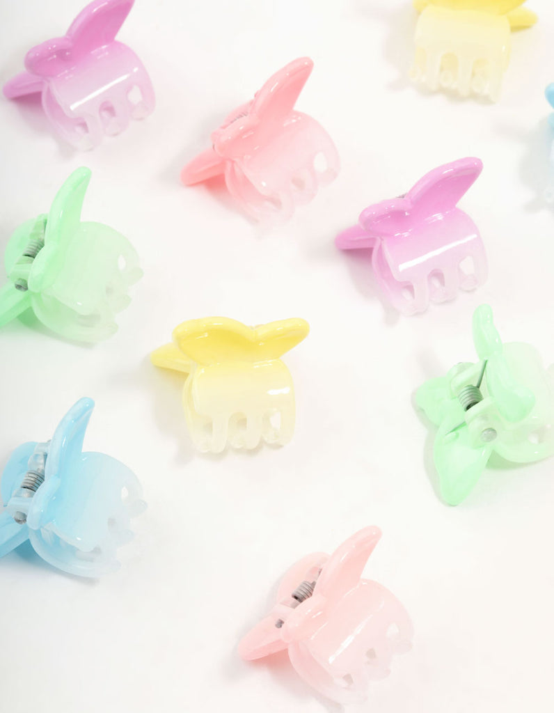 Mini Pastel Butterfly Claw Clips 12-Pack - Lovisa