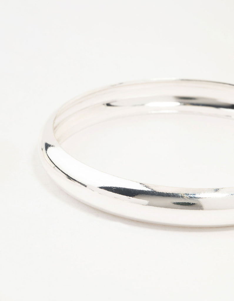 Silver Thick Bangles 3-Pack - Lovisa