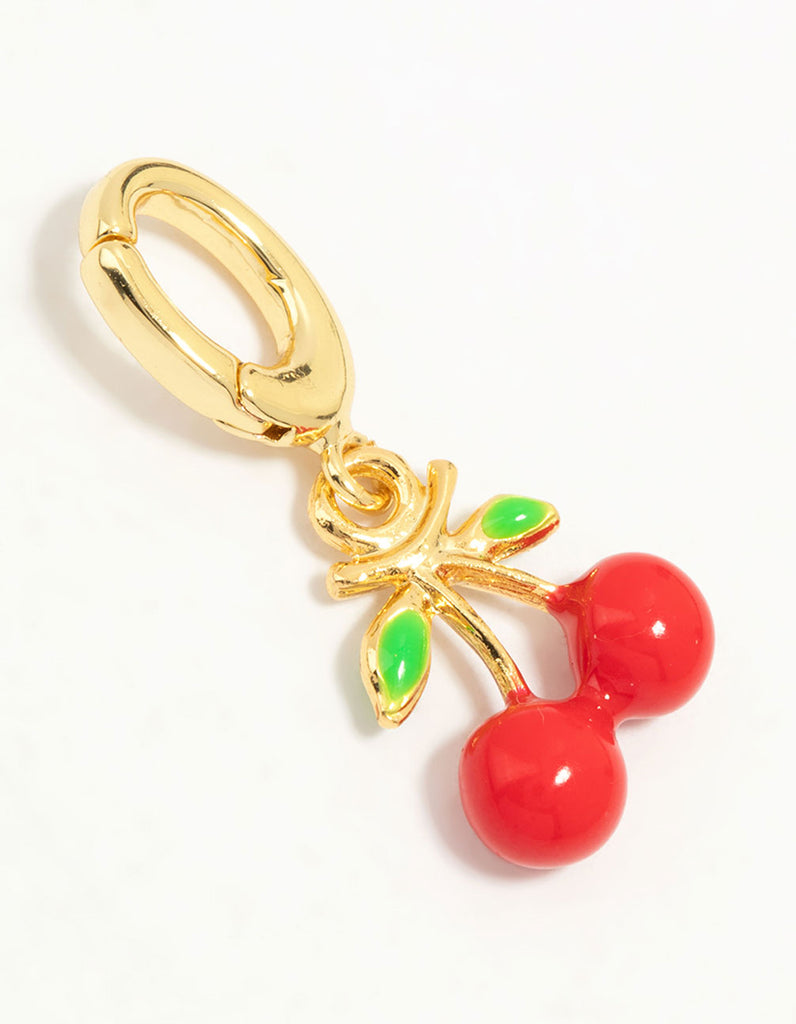 Gold Plated Cherry Charm - Lovisa
