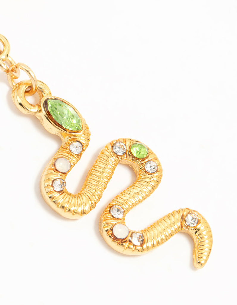 Gold Plated Snake Charm - Lovisa