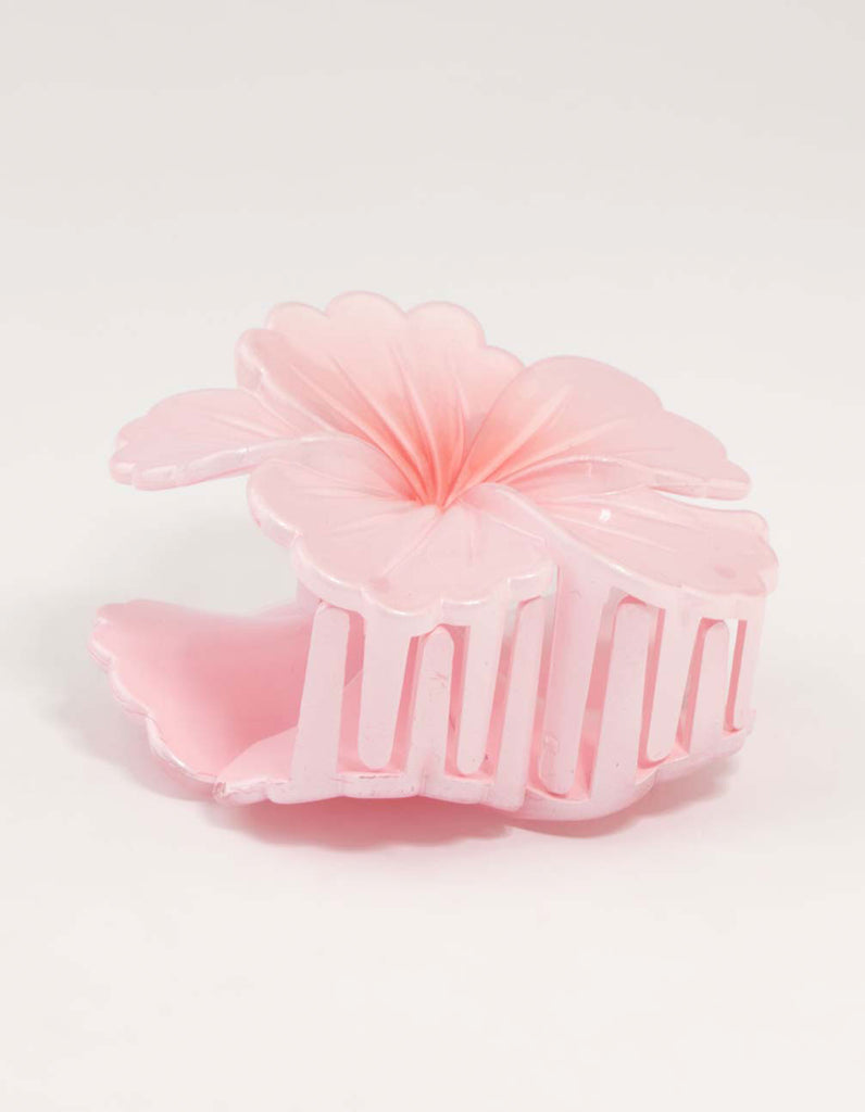 Pink Ombre Hibiscus Claw Clip - Lovisa