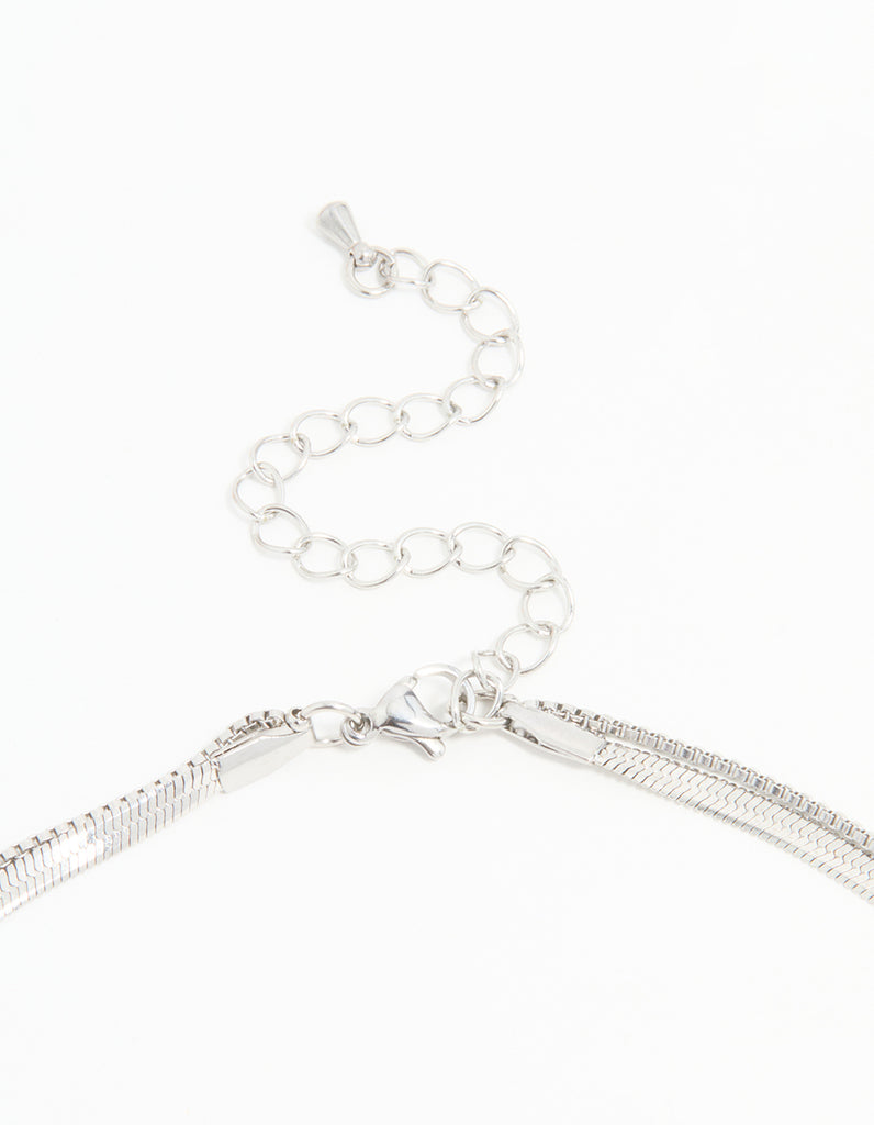 Waterproof Stainless Steel Chain Layered Necklace - Lovisa