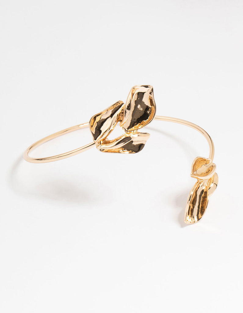 Gold Leaf Wrapped Arm Cuff - Lovisa