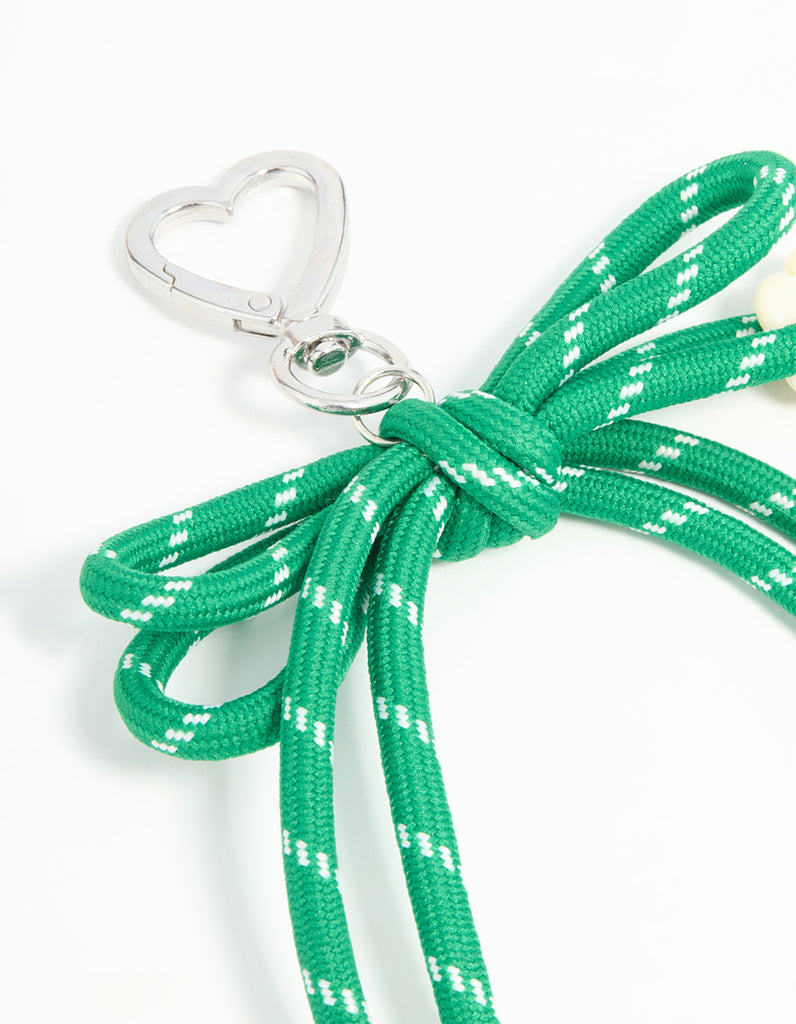Green Rope Heart Keychain - Lovisa