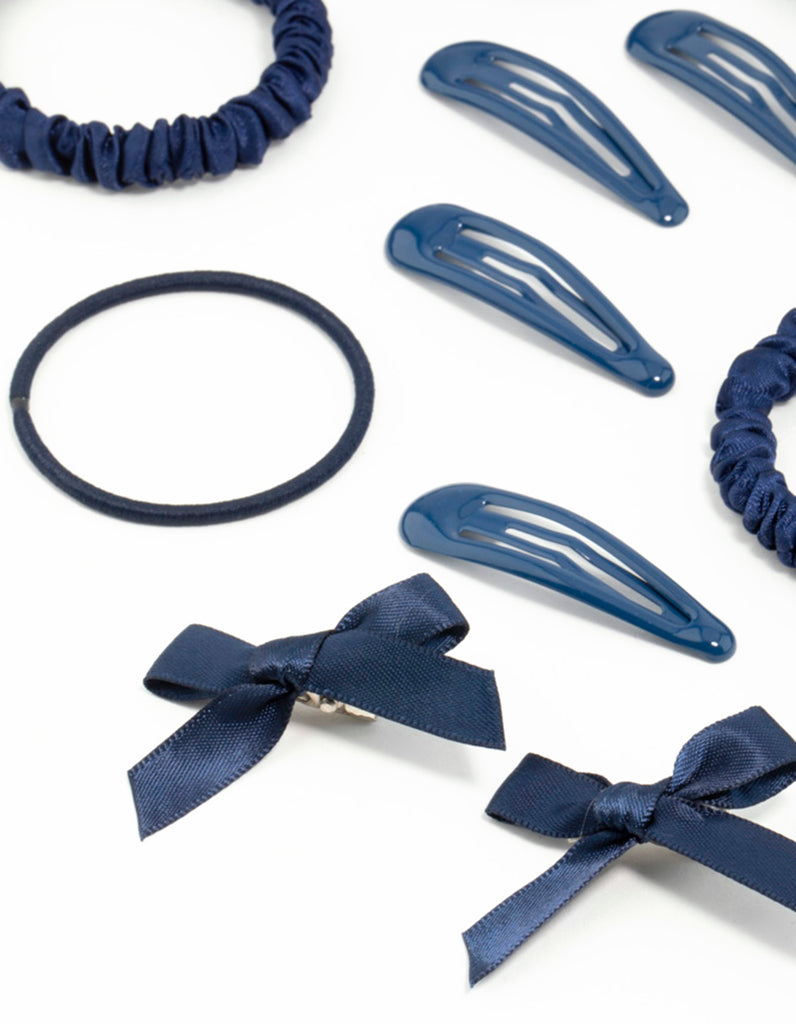Navy Hair Tie & Clip Pack - Lovisa