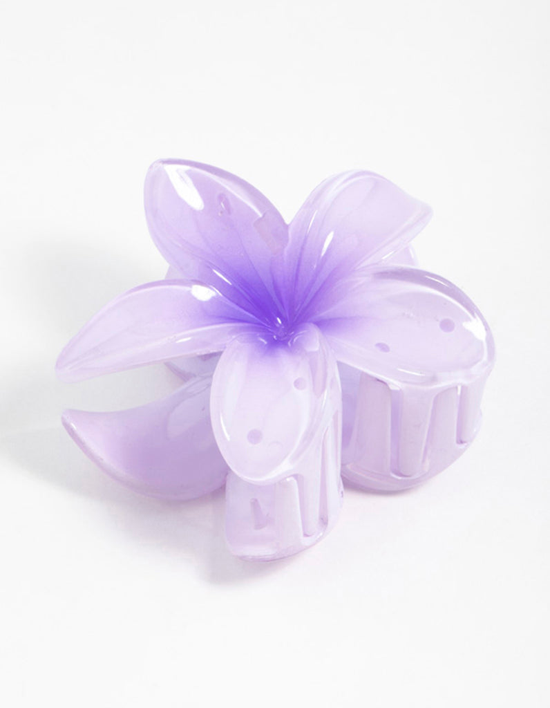 Purple Frangipani Hair Claw Clip - Lovisa