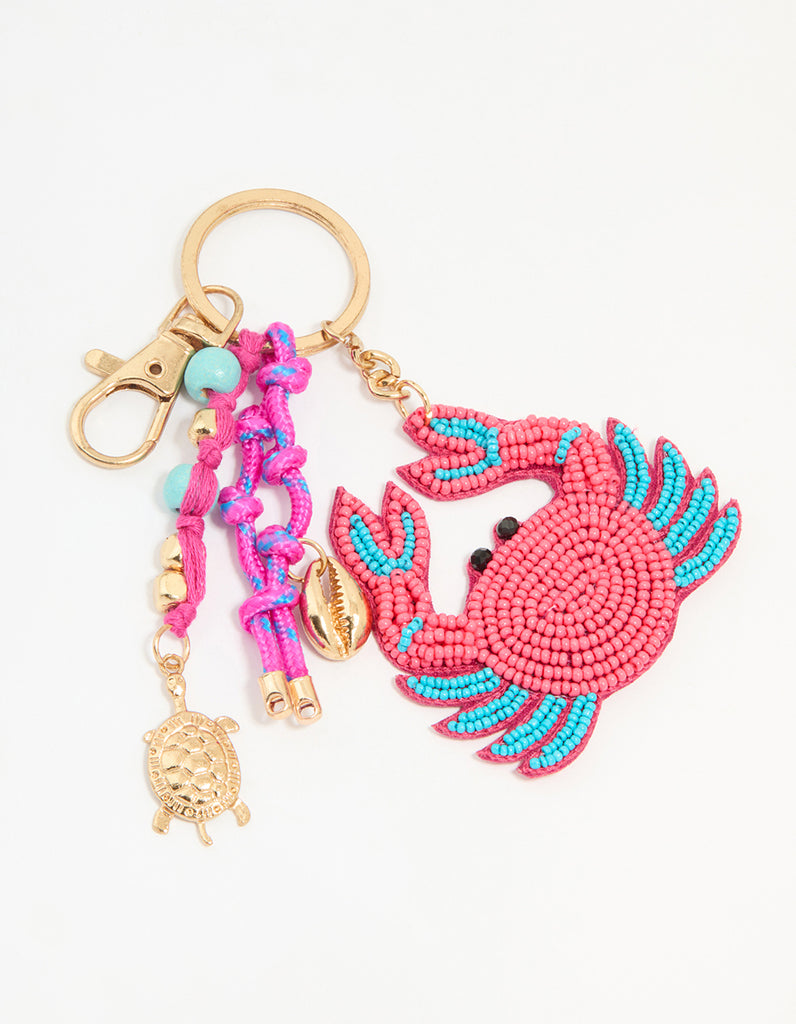Red Beaded Crab Rope Keychain - Lovisa