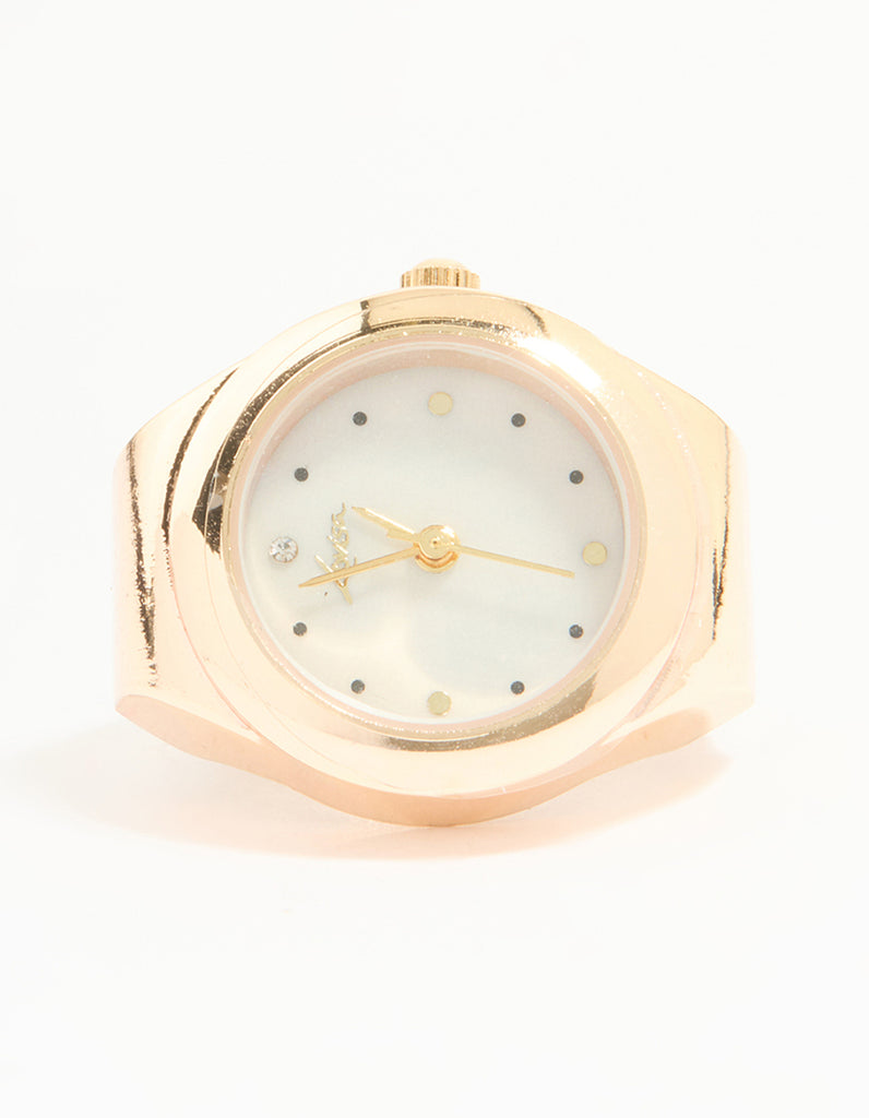 Gold Vintage Watch Ring - Lovisa