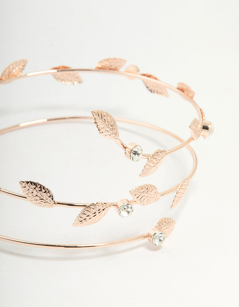 Rose Gold Leaf Wrap Arm Cuff - Lovisa