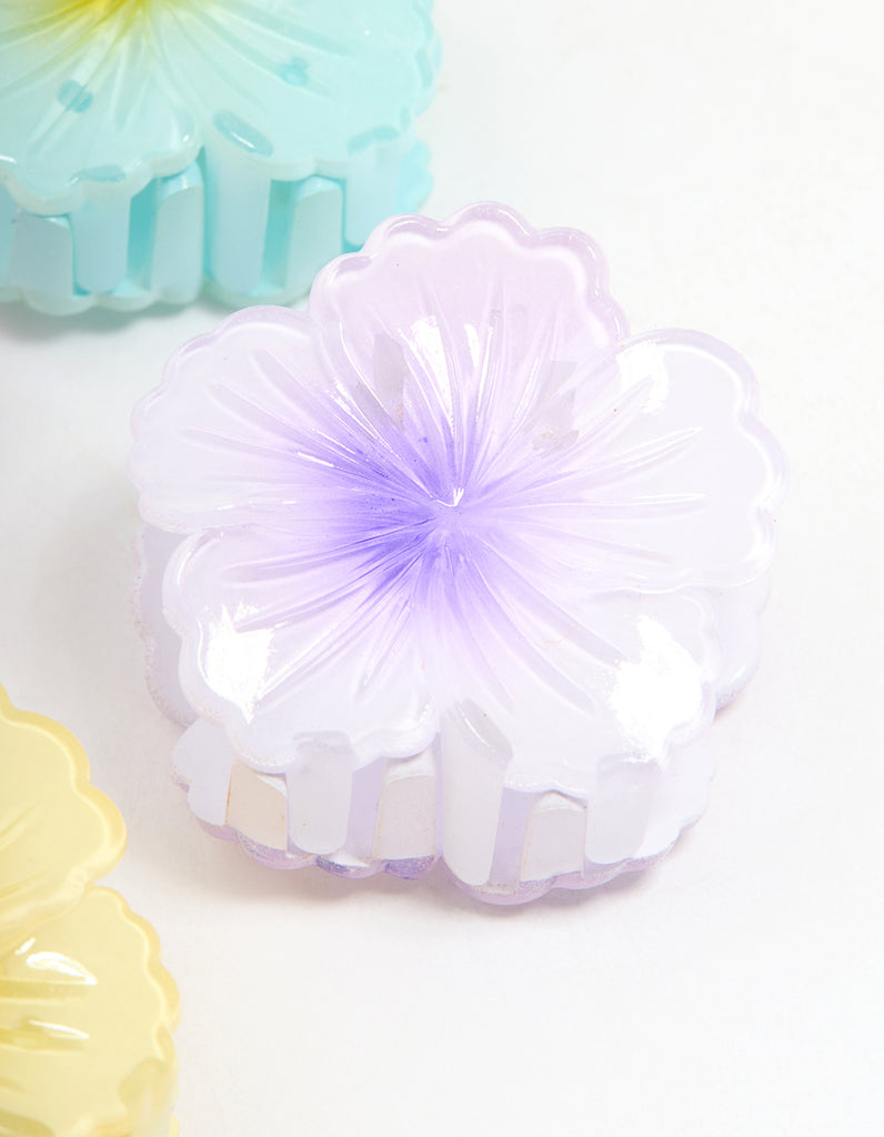 Vibrant Mini Hibiscus Flower Claw Clips 4-Pack - Lovisa