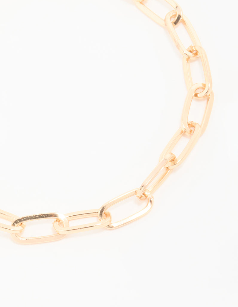 Gold Mixed Chain & Lock Bracelet 3-Pack - Lovisa