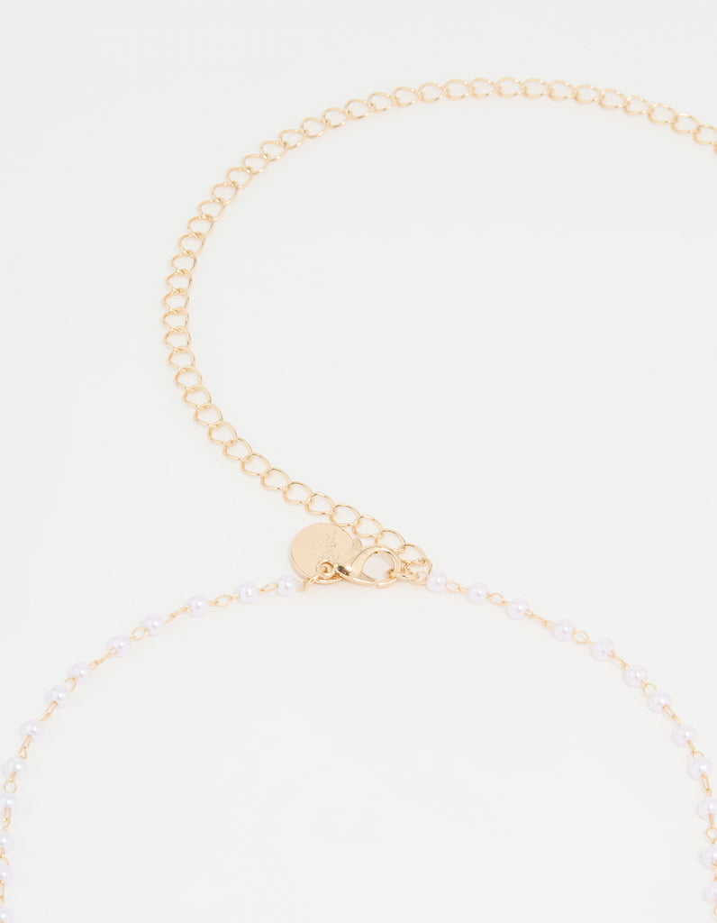 Gold Pearl Body Chain - Lovisa