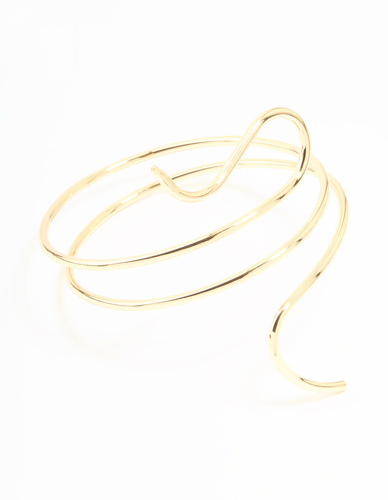 Gold Swirl Wrap Arm Cuff - Lovisa