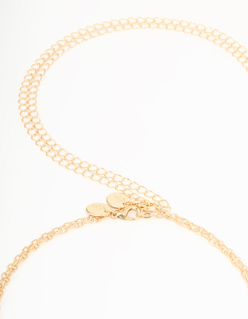 Gold Disc & Chain Layered Waist Chain - Lovisa