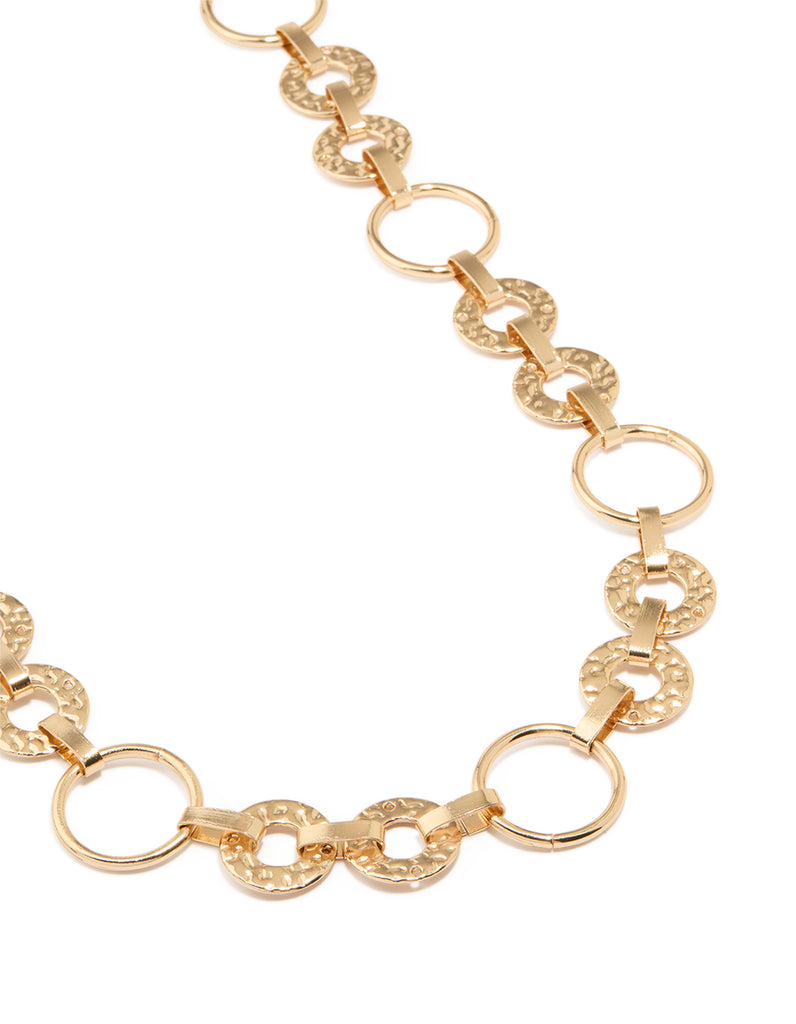 Gold Mixed Sized Circle Belt - Lovisa