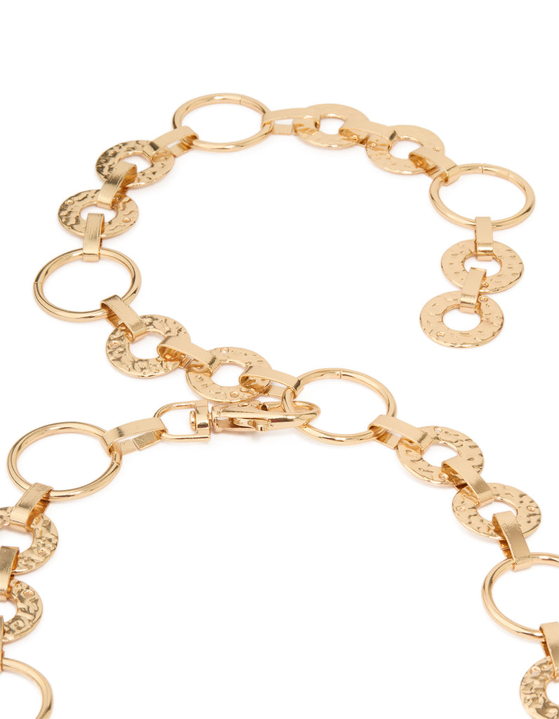 Gold Mixed Sized Circle Belt - Lovisa