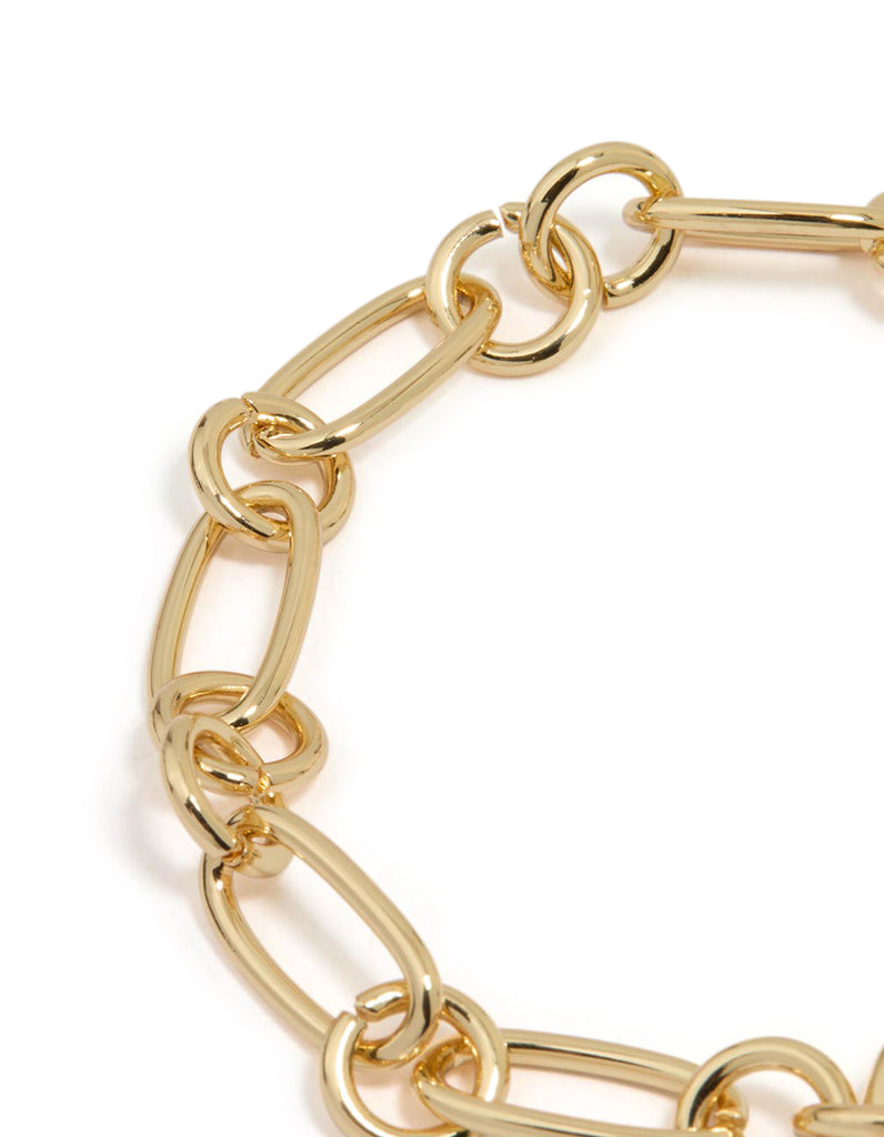 Gold Evil Eye Flower & Chilli Charm Bracelet - Lovisa