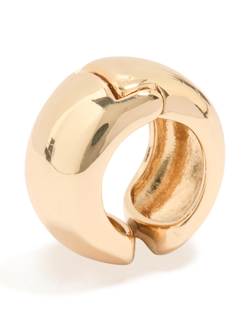 Gold Thick Round Ear Cuff - Lovisa