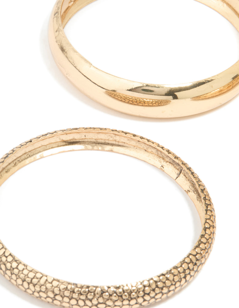 Gold Stacking Bangles 3-Pack - Lovisa