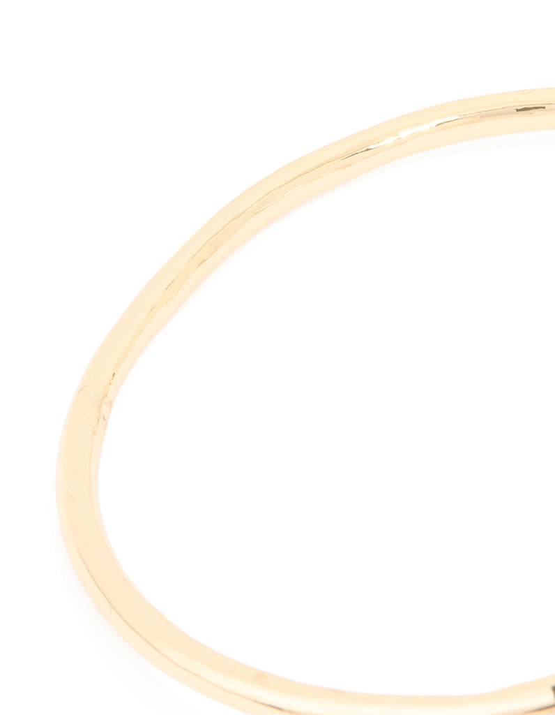 Gold Small Teardrop Thin Arm Cuff - Lovisa