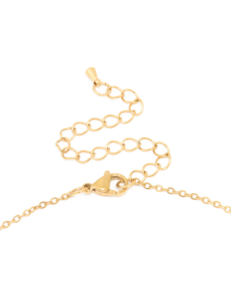 Waterproof Gold Plated Stainless Steel Angel Number 666 Necklace - Lovisa
