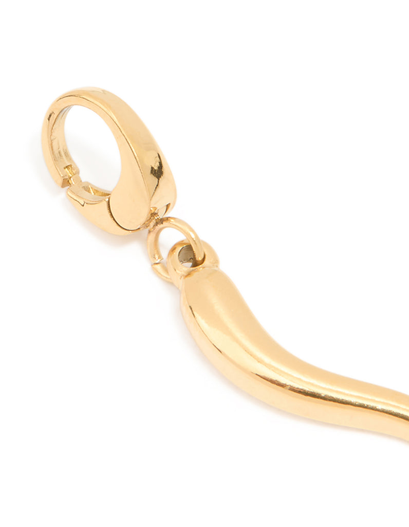Waterproof Gold Plated Stainless Steel Chilli Charm - Lovisa