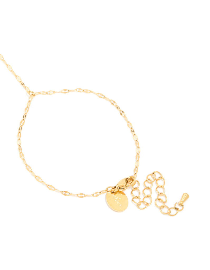Waterproof Gold Plated Stainless Steel Classic Hand Chain - Lovisa