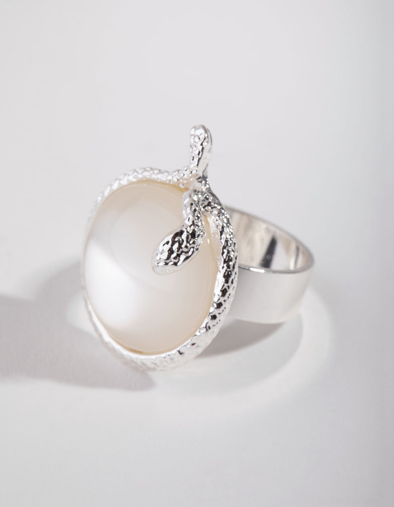 Silver Dome Snake Ring - Lovisa