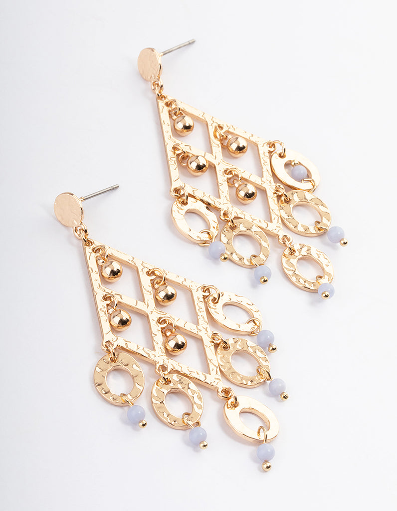 Gold Statement Drop Earrings - Lovisa